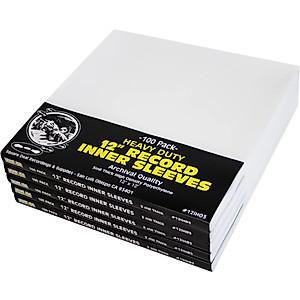 (500) Plastic 3Mil Thick Inner Sleeves for 12" Vinyl Records - 12IH03
