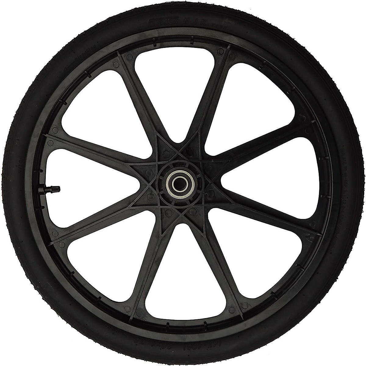 2 Pack Replacement Wheels for Rubbermaid Big Wheel Cart 5/8" Axle Bearings 20 Inch Diameter Pneumatic Air Filled Tire