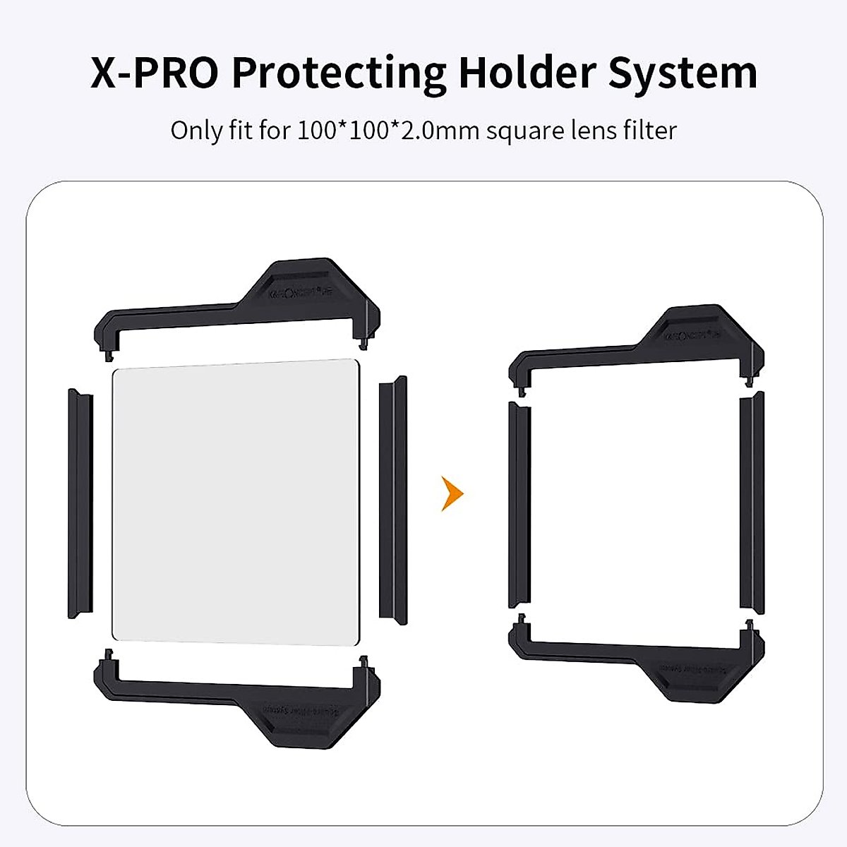K&F Concept Nano-X Pro 100 * 100mm Suqare Filter Protect Frame for Square Filter