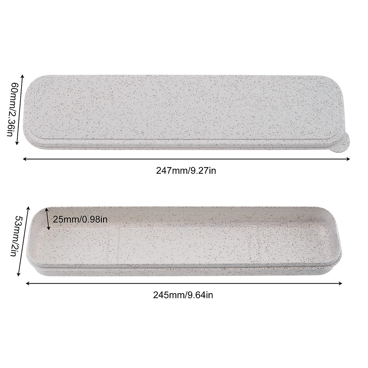 OriGlam Portable Flatware Box Travel Tableware Storage Box, Travel Case Travel Tableware Storage Box, Utensil Case Lunch Bag Flatware Box