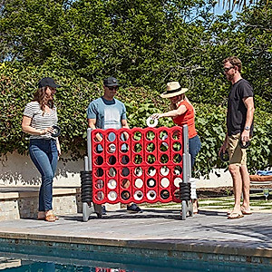 ECR4Kids Jumbo 4-To-Score, Giant Game, Red/Grey