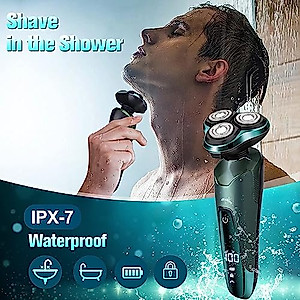 Electric Razor for Men, New Upgrade Electric Shavers for Men Cordless Rechargeable 3D Rotary Men Shaver,Wet/Dry Mens Shaver,Waterproof Mens Razor for Shaving Gifts for Husband, Dad,Boyfriend