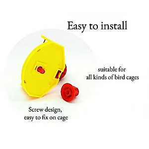 Bird Basketball Toy with Mirror, Bird Hanging Training Toys for Cage, Parrot Chew Ball Foraging Toys, Bird Interactive Intelligence Toy for Budgies Parakeets Cockatiels Conure, Easy to Install