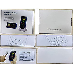 Viatom Handheld Pulse Oximeter for Adults, Up to 580 Hours of Storage Data Accurate SpO2 & Pulse Rate
