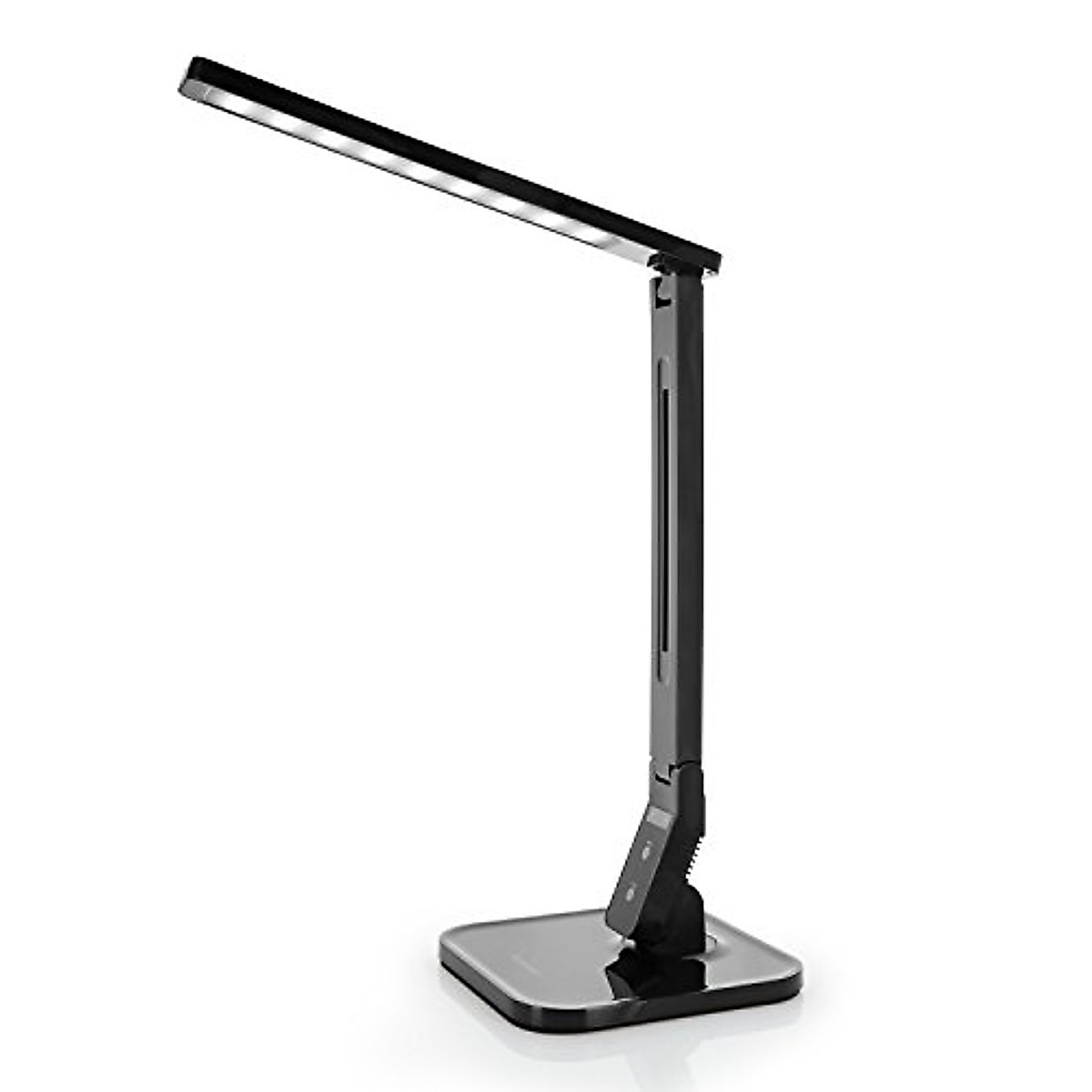 Tenergy 7W Dimmable LED Desk Lamp, 530 Lumens with 5 Dimming Levels, Touch Control with Auto Shut-Off Timer, Eye Protection Foldable Table Light for Home and Office