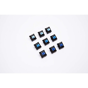 HK Gaming MS-1 Mechanical Key Switches for Mechanical Gaming Keyboards | PCB Mounted | Pre Lubed | 67cN ; Linear (Pro Marlin Blue, 90 Pcs)