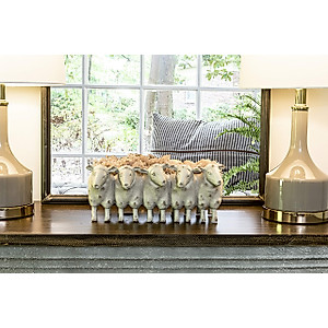 Creative Co-Op Farmhouse Resin Sheep Planter, White, EC0260