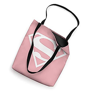 Supergirl White & Pink Shield Tote Bag