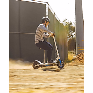 Razor E300S Seated Electric Scooter - 9" Air-Filled Tires, Removable Seat, Up to 15 mph and 10 Miles Range