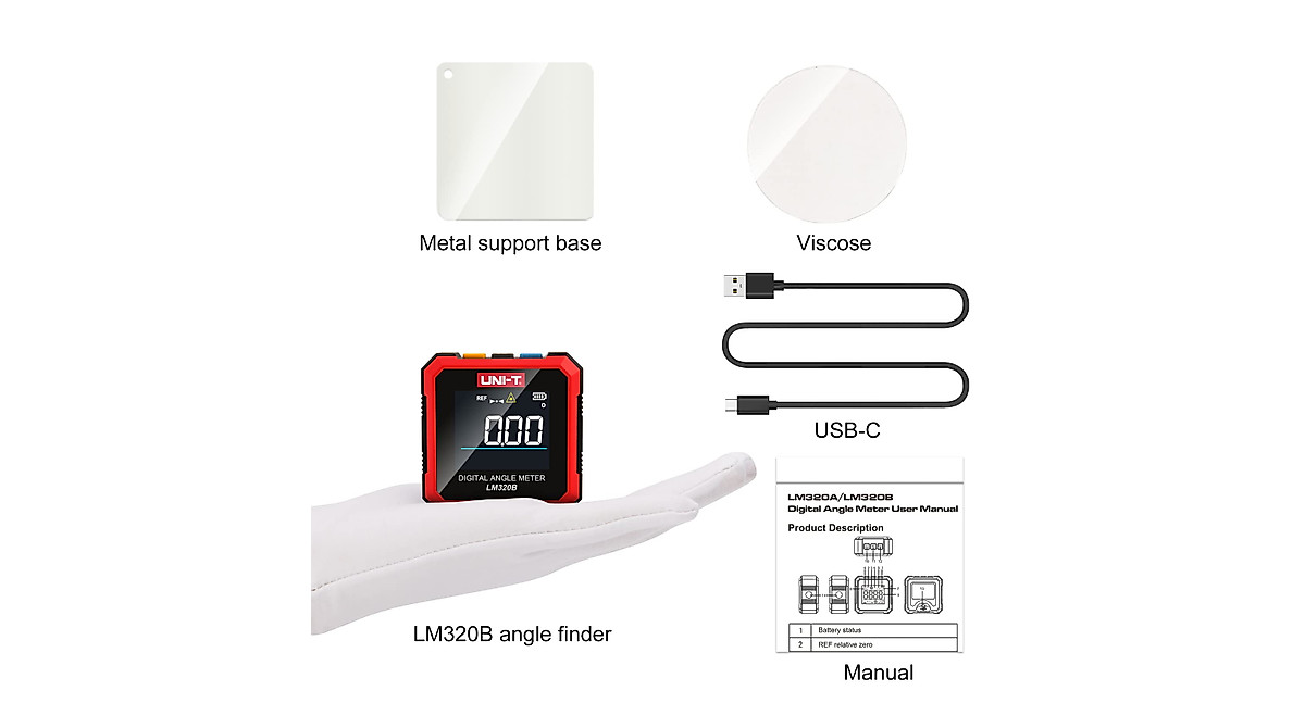 UNI-T Magnetic Angle Cube Gauge - Precision Measurement Tool