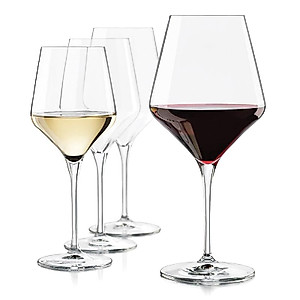 Libbey Master's Reserve 9323 Prism All Purpose Wine Glasses, 16 ounce, Set of 12