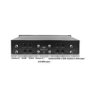 Bolymic 8800 Church Wireless System 8 x 100 Channels UHF Mic Professional Beige Headset Wireless Condenser Microphone for School Stage Theater