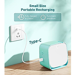 Vixic M960 Label Makers - Bluetooth Mini Label Maker Machine with Tape - Portable Handheld Label Printer,Easy to Use Smartphone Labeler for Home School Small Business Office Organizing, Rechargeable