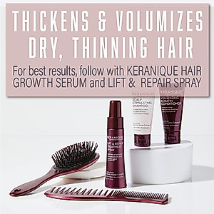 Keranique Keratin Shampoo and Conditioner Set for Dry Thinning Hair, Sulfates/Parabens Free, stimulates scalp to nourish/rejuvenate hair follicles for healthy Thicker Fuller Hair 4.5 OZ each