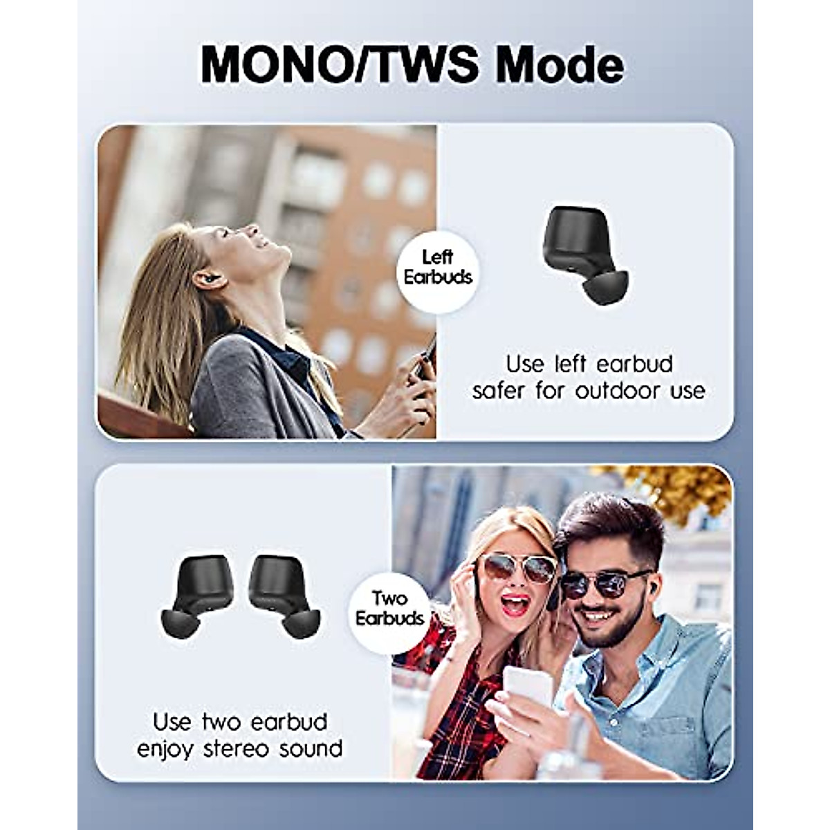 Tecno H2 Wireless Earbuds & BDE01 Wireless Earbuds with Microphone