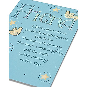 American Greetings Birthday Card for Friend (Birds and Stars)