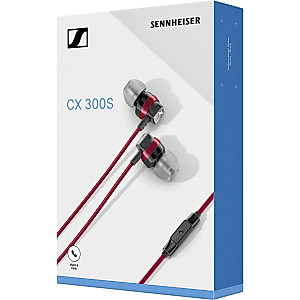 Sennheiser CX 300S In Ear Headphone with One-Button Smart Remote - Red