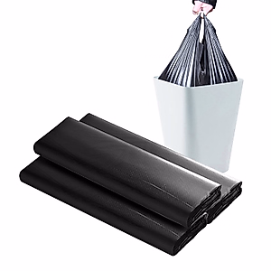 Small Trash Bags, Strong Black Garbage Bags, Unscented Thicken Bin Liner for Bedroom Home Kitchen (2 Gallon 100 Count)