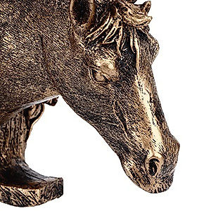 Horse Head Single Wall Hook Animal Shaped Coat Hat Hook Resin Animal Horse Head Clothes Coat Hook for Living Room Bathroom Kitchen Office