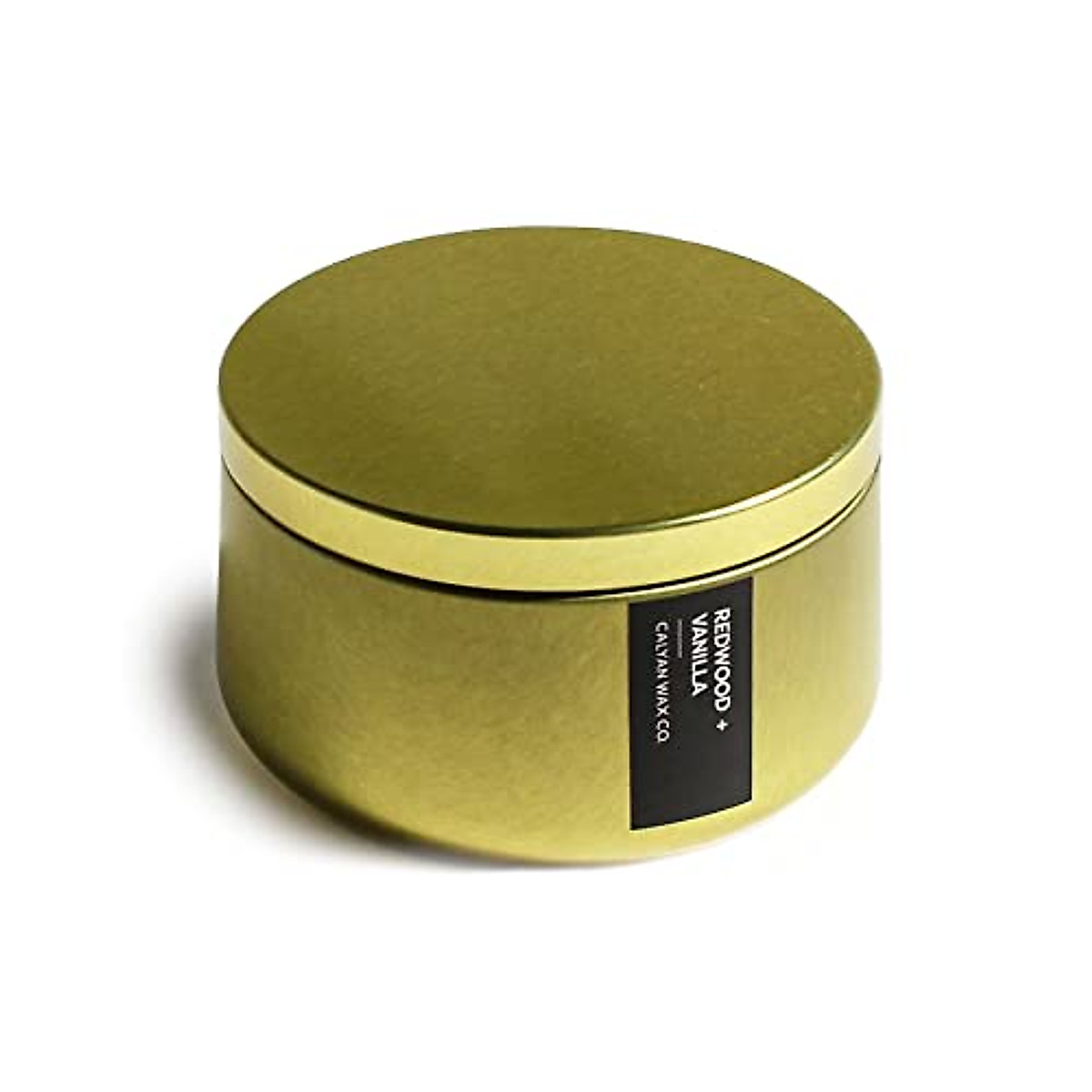 Calyan Wax Soy Candle, Oakmoss & Amber Scented Candles for The Home | Premium Candle Gift Set of 2 | 5.2 oz 30 Hour Burn | Soy Candles in Gold Metal Tins | Aromatherapy Candles