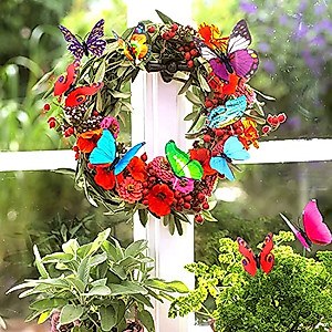 150 Pcs Butterfly Decoration Stakes Waterproof 3D Garden Butterfly Ornaments for Indoor/Outdoor Christmas Yard Decor
