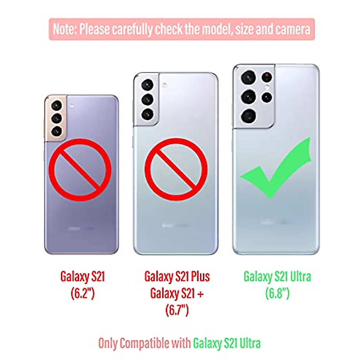 KumWum Armor Phone Case for Samsung Galaxy S21 Ultra Military Grade Drop Protection Cover S21Ultra 5G Heavy Duty Hybrid Metal Bumper Built-in Silicone Shockproof Dustproof - Black + Red