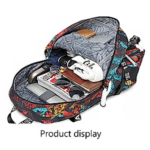 YUNZYUN Basketball Player G-Antetokounmpo Multifunction Backpack Travel Laptop Fans bag For Men Women (Navy Blue - 1)