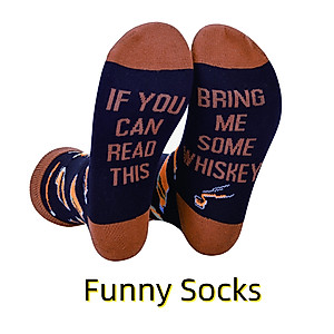 Whiskey Stones with Funny Socks, Unique Gifts for Men Husband Father Dad Boyfriend Guys Grandpa, Mens Gift Ideas, Cool Gadgets for Men Brother Him,Mens Stocking Stuffers 2023,Cool Stuff