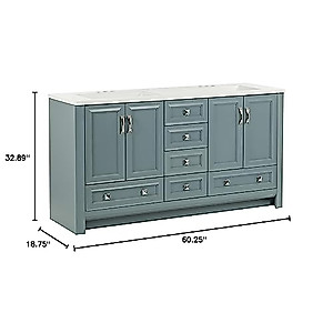 Spring Mill Cabinets Nimay Bathroom Vanity with Sink, Sage