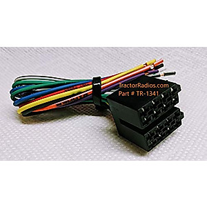 Semi Truck Stereo Male ISO Wiring Harness Radio CD Player in Dash Freightliner Plug Play International Peterbilt Volvo Freightliner Sterling Mack Kenworth