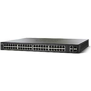Cisco SF350-48P Managed Switch, 48 10/100 Ports, 382W PoE, 4 Gigabit Ethernet (GbE) Combo SFP, Limited Lifetime Protection (SF350-48P-K9-NA)