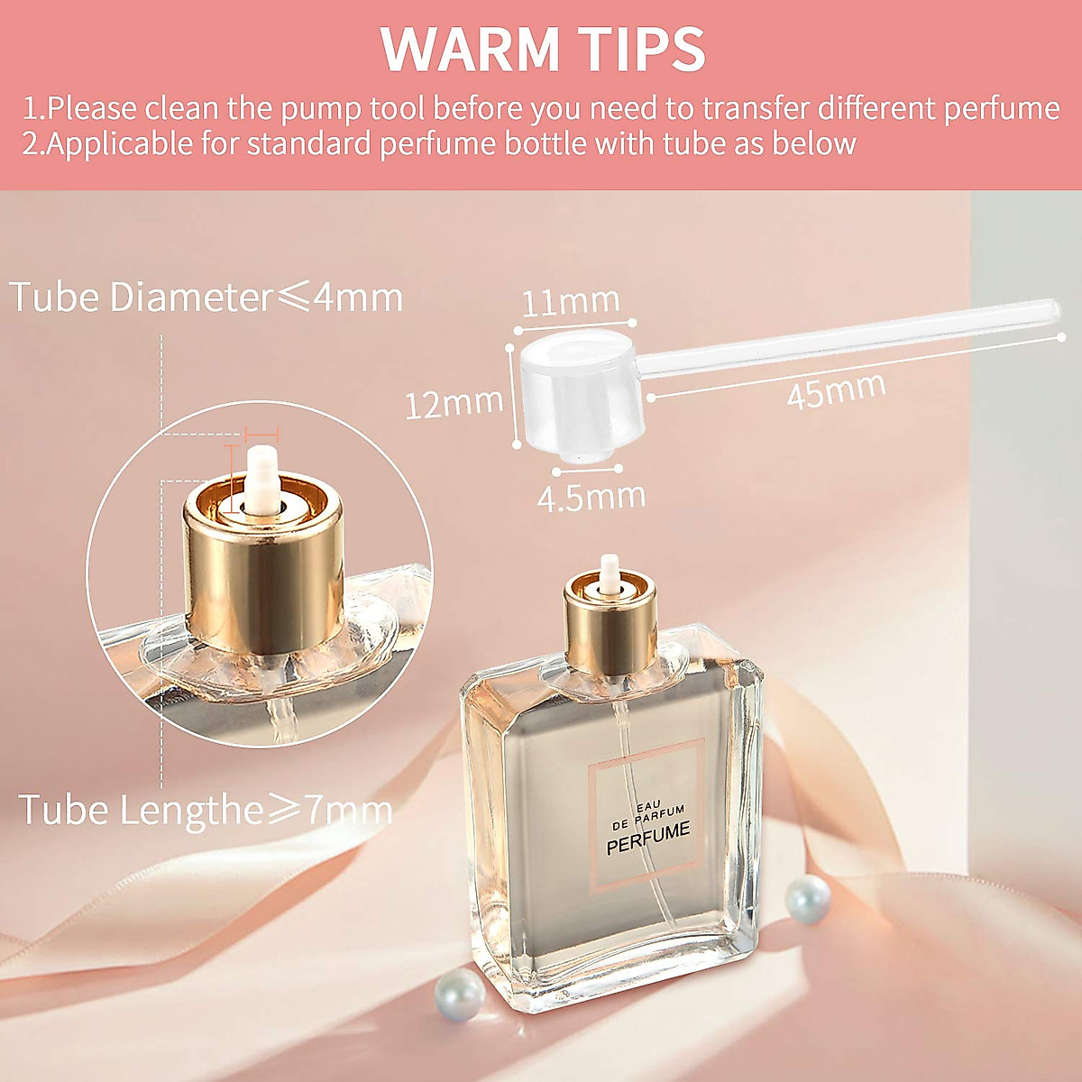 14 Pieces Travel Perfume Mini Refillable Spray Perfume Bottle Portable Perfume Bottle with 10 Pieces Perfume Refill Pump Perfume Dispenser Pump Transfer Tool for Outgoing (5ml)