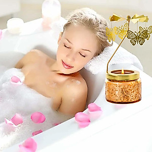 Butterfly Candle Gifts for Women, Unique Birthday Gift for Mom Sister Wife Best Friend Girlfriend Teacher Colleagues, Rotatable Scented Candles for Birthday, Christmas, Thanksgiving and Valentines