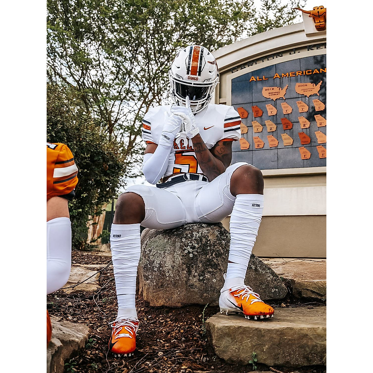 Nxtrnd Football Leg Sleeves, Calf Sleeves for Men & Boys, Sold as a Pair (White, Youth)