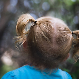 1500pcs Clear Elastic Hair Bands, Small Mini Rubber Hair Ties with Box, No Damage Soft Plastic Baby Hairties, Tiny Ponytail Bands for Girls Kids Women Men