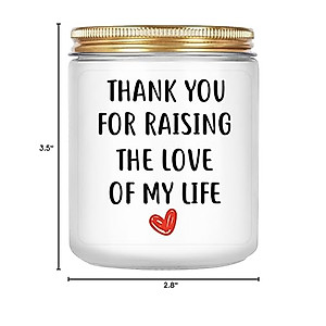 AREOK Christmas Gifts for Mother in Law Gifts from Daughter Son in Law - Gifts for Boyfriends Mom Mother of The Groom Bride Gifts, Best Future Mother in Law Gifts Wedding Birthday, Lavender Candle