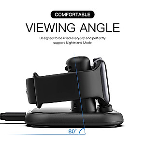 Conido Charging Stand for Apple Watch, Watch Charger Stand with Charging Cable, Magnetic Wireless Charging Station Compatible with Apple Watch SE Series 7/6/5/4/3/2/1/44mm/42mm/40mm/38mm- Black