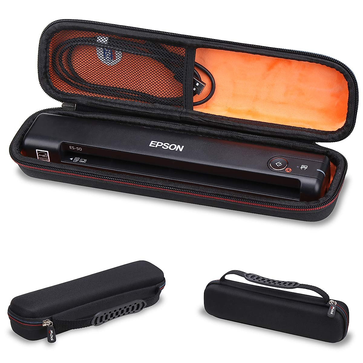 Mchoi Hard Portable Case Compatible with Epson Workforce ES-50/ES-55R/ES-60W/ES-65WR/DS-30/DS-70/DS-80W Wireless Portable Sheet-fed Document Scanner