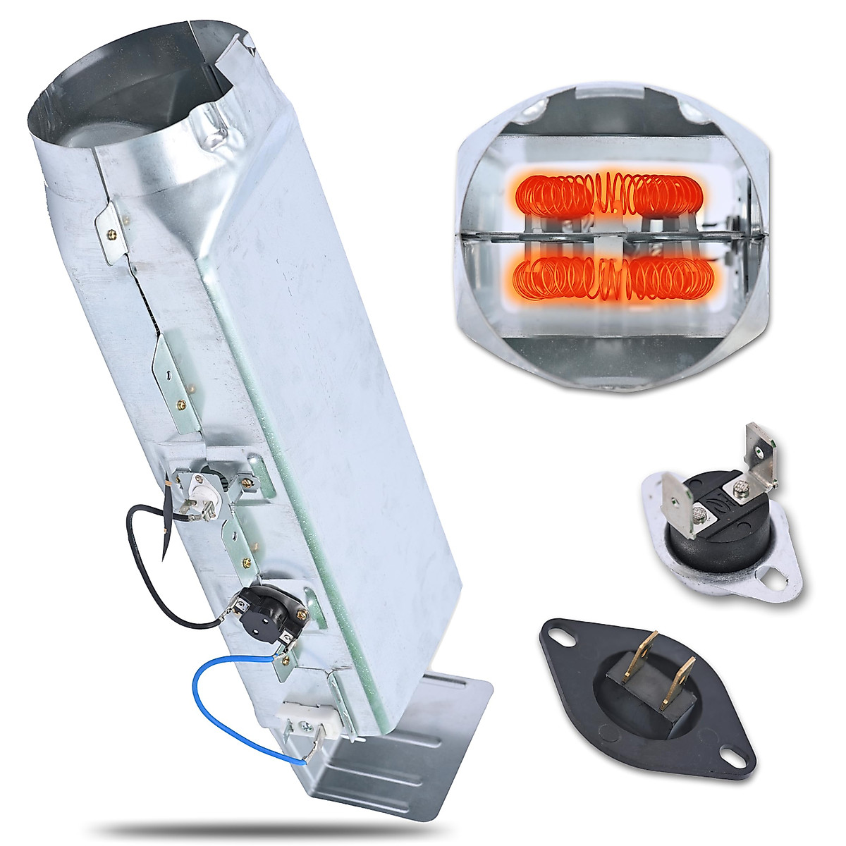 AZ4U Dryer Heating Element Assembly Replaces For Samsung DV422EWHDWR/AA DV395ETPASU/A1 DV365ETBGWR/A3 DV448AEP DV448AEP/XAA DV350AEW DV405ETPASU/AA DV395ETPASUA1 DV365ETBGWRA3 DV448AEPXAA Dryer