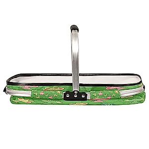 Tavisto Childish Frog Versatile and Durable Reusable Grocery Tote Bag - Spacious and Foldable with Fun Print Designs - Perfect for Shopping, Picnics, and Storage