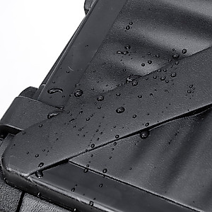 LEMY Garden Compost Bin, 80 Gallon Outdoor Compost Box for Fast Creation of Fertile Soil, Large Capacity, Black