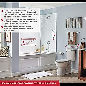 Delta Faucet 41718-SS Transitional Grab Bar, 18-Inch, Stainless