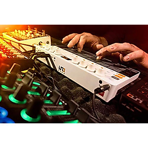 IK Multimedia UNO Drum analog and digital drum machine with 6 analog voices, 64-Step Sequencer, USB and 2.5mm MIDI, 100 pattern presets, battery-powered and portable