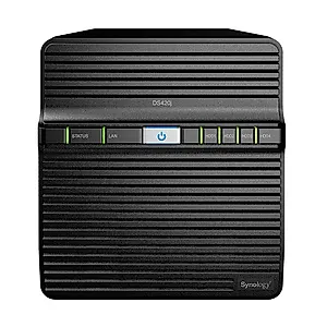 Synology DiskStation DS420j NAS Server with 1.4GHz CPU, 1GB Memory, 16TB HDD Storage, 1 x 1GbE LAN Port, DSM Operating System…