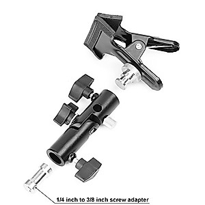 Anwenk Reflector Stand Holder Light Stand Bracket Mount Umbrella Bracket Photography Studio Heavy Duty Metal Clamp Holder for Reflector 2Pack