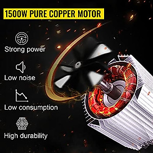 VEVOR Electric Hoist Winch, 1100lbs Portable Electric Winch, 1500W 110V Power Winch Crane, 25ft Lifting Height, w/Wireless Remote Control and Overload Protection for Garages Warehouse Lifting Towing