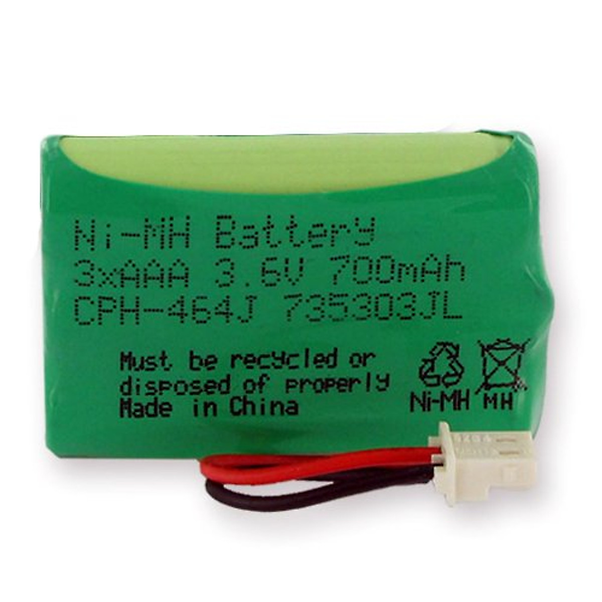 Synergy Baby Monitor Battery, Compatible with Motorola MBP483PU Baby Monitor, (NiMh, 3.6V, 700 mAh) Ultra High Capacity, Replacement for GE GE 2-6401 Battery
