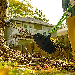 Earthwise 50002 Gator Grabber Telescoping Leaf Clean-Up Tool, Green/Black