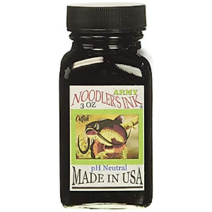 Noodler's Ink Fountain Pen Bottled Ink, 3oz, Army Green