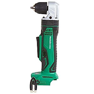 Metabo HPT Right Angle Drill, 18V Cordless, Tool Only - No Battery, 3/8-Inch Keyless Chuck, LED Light, Side Handle (DN18DSLQ4)